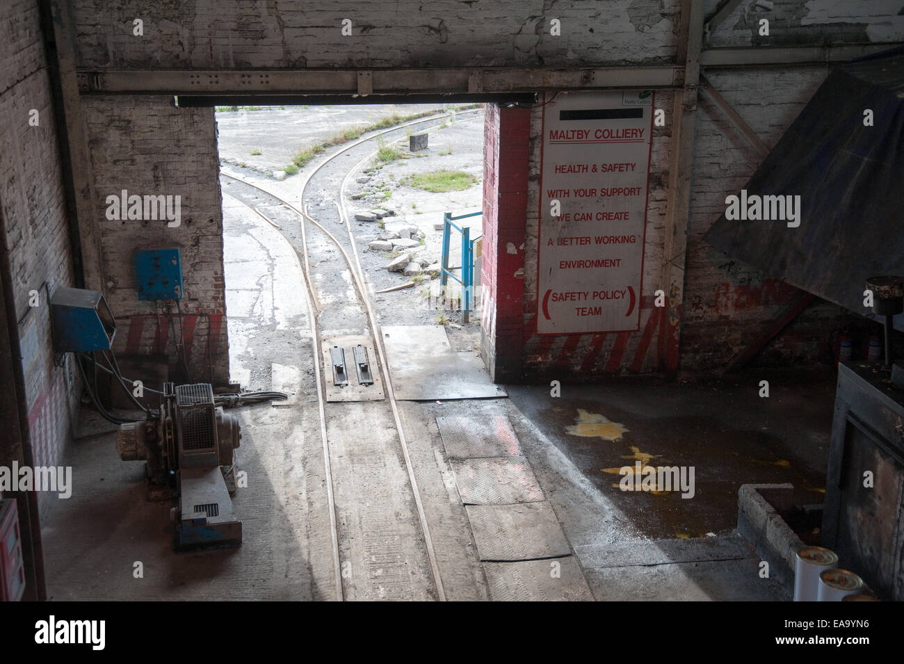 Maltby Main Colliery, South Yorkshire, photographed in 2014 before ...