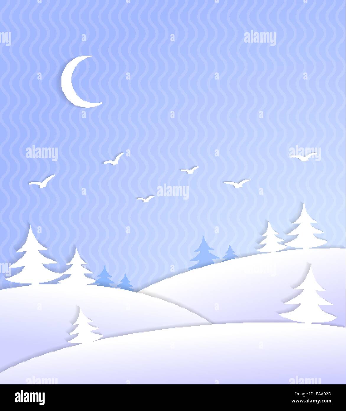 Winter background scene ice cold vector illustration Stock Vector Image ...