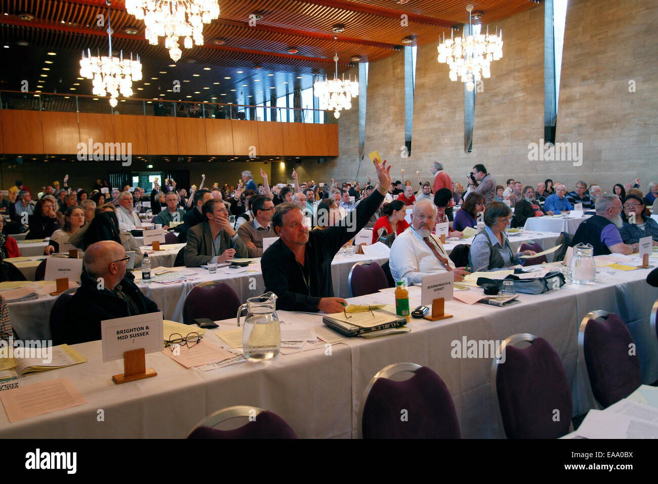 National Union of Journalists Delegate meeting Newcastle Stock Photo ...
