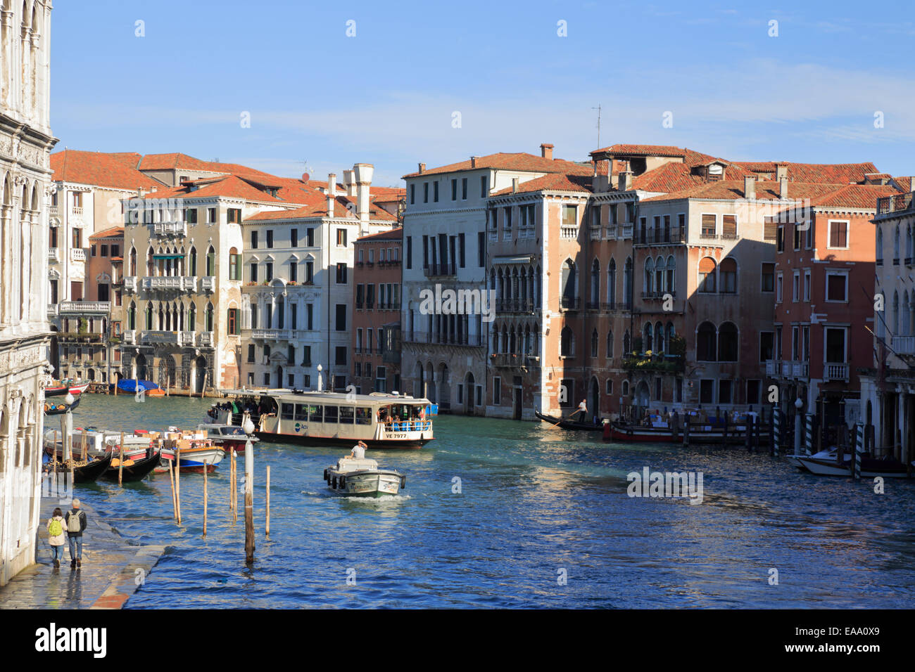 Vaporetto water bus on the Grand Canal in Venice, Italy Stock Photo - Alamy