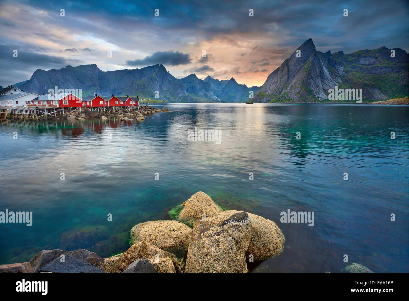 Sunset landscape in norway hi-res stock photography and images - Alamy