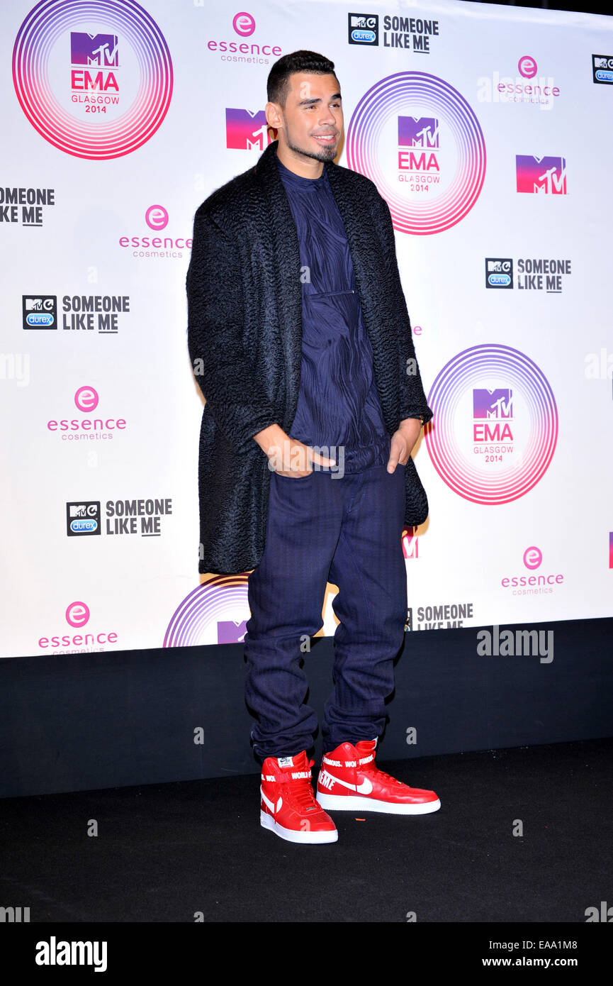Glasgow, Scotland, UK, 09th Nov, 2014. Afrojack poses in the winner's ...