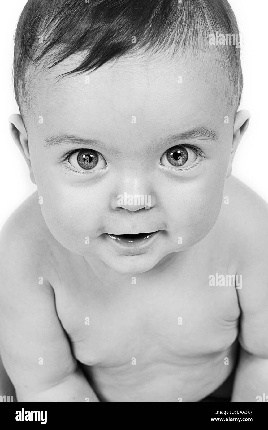 Cute little baby boy posing for camera Stock Photo - Alamy Cute little baby boy posing for camera Stock Photo - Alamy