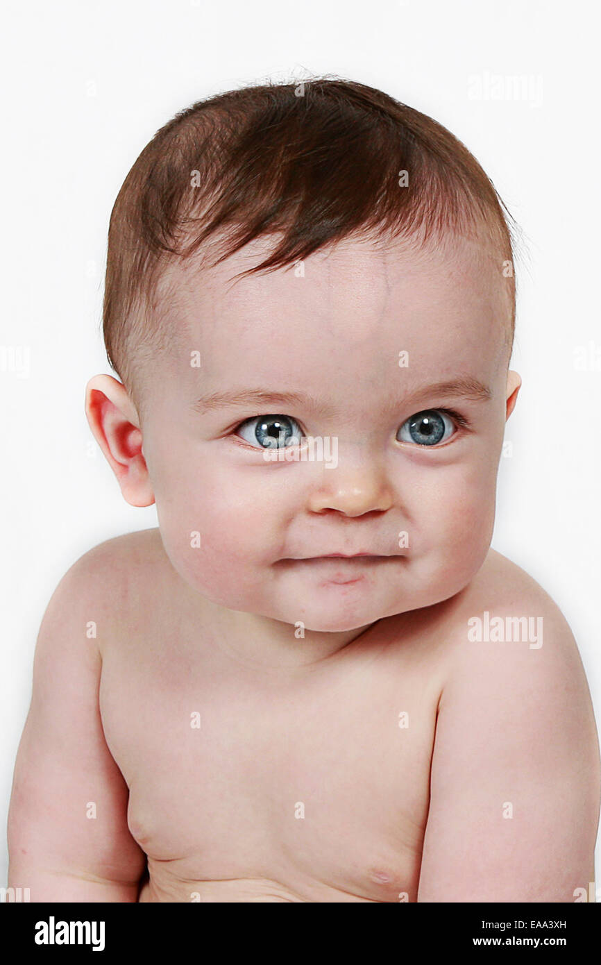 adorable background boy casual caucasian child childhood clean color ...