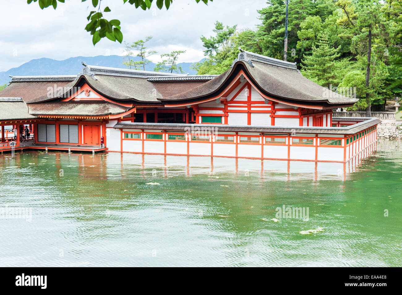 Famous Itsukushima Shrine floating Shinto shrine, Japan, Hiroshima ...