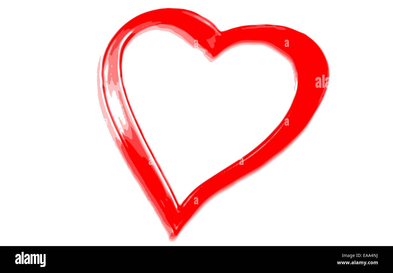 Paint splatter heart Cut Out Stock Images & Pictures - Alamy