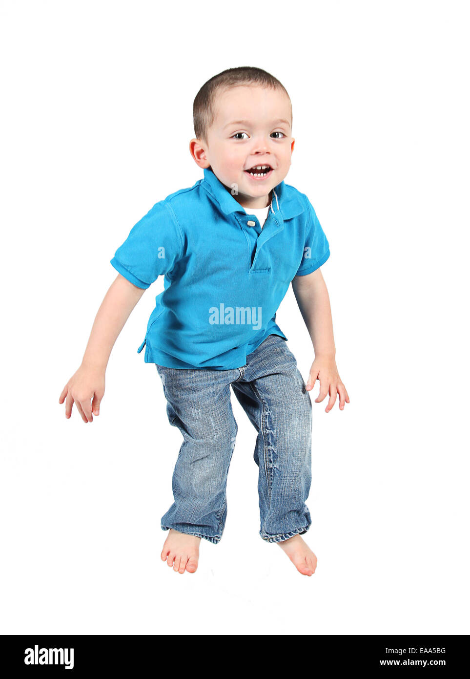 Cute little baby boy posing for camera Stock Photo - Alamy