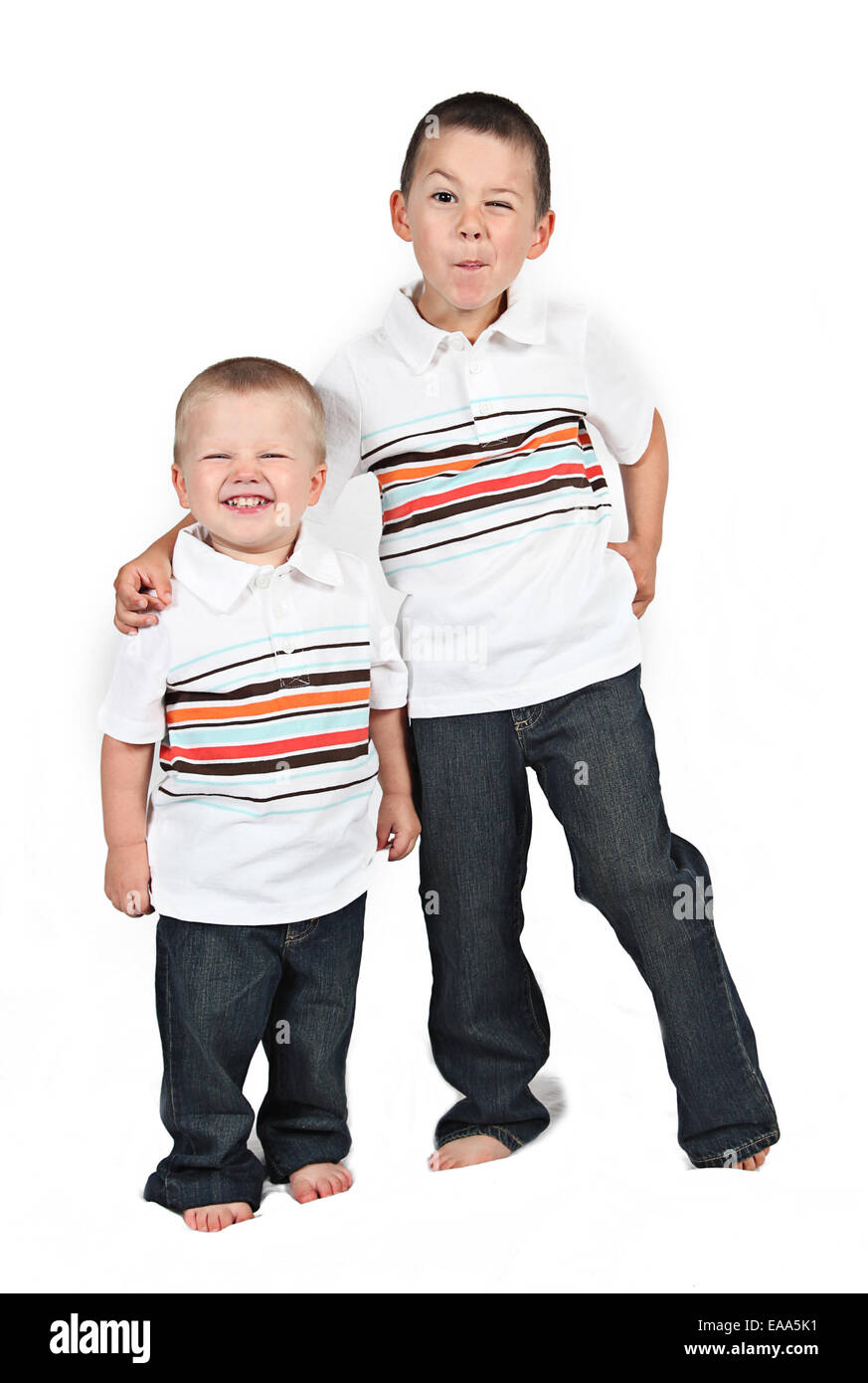 Couple with 2 kids Cut Out Stock Images & Pictures - Alamy