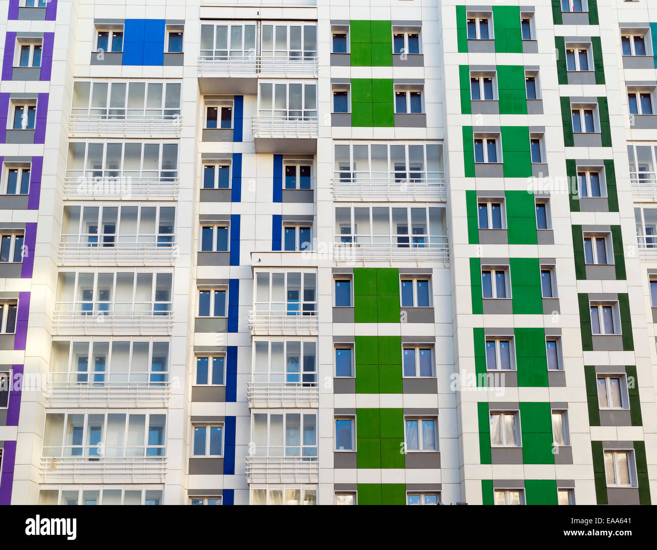 Beautiful modern house with colorful facades Stock Photo - Alamy