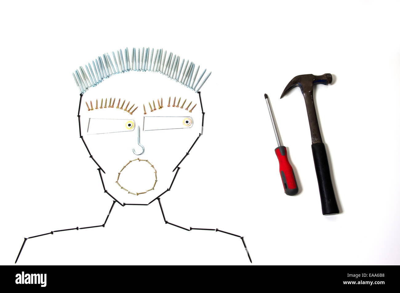 Hammer and screwdriver hi-res stock photography and images - Alamy