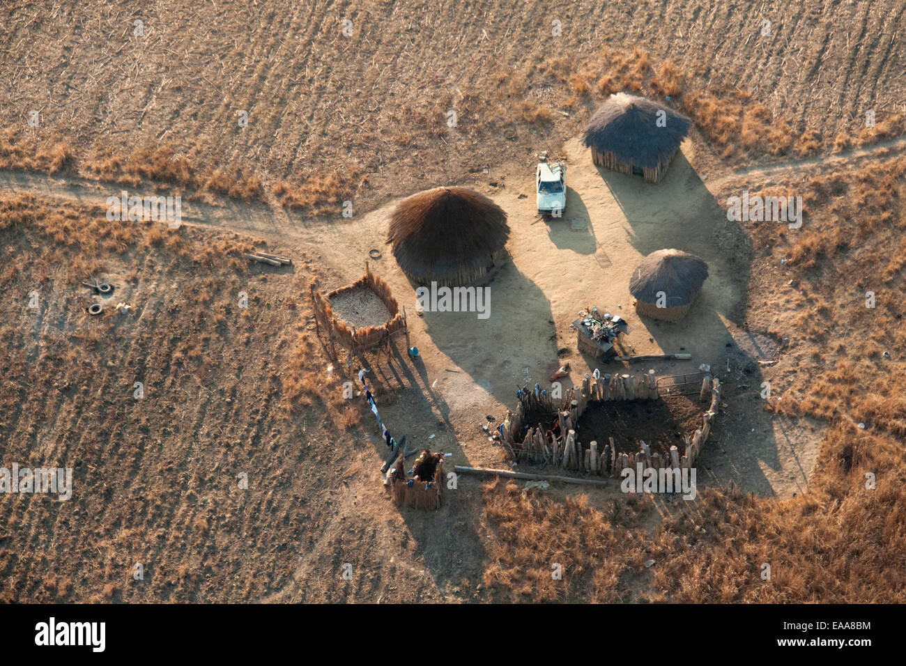 Aerial images of Zimbabwe's rural farmlands Stock Photo - Alamy