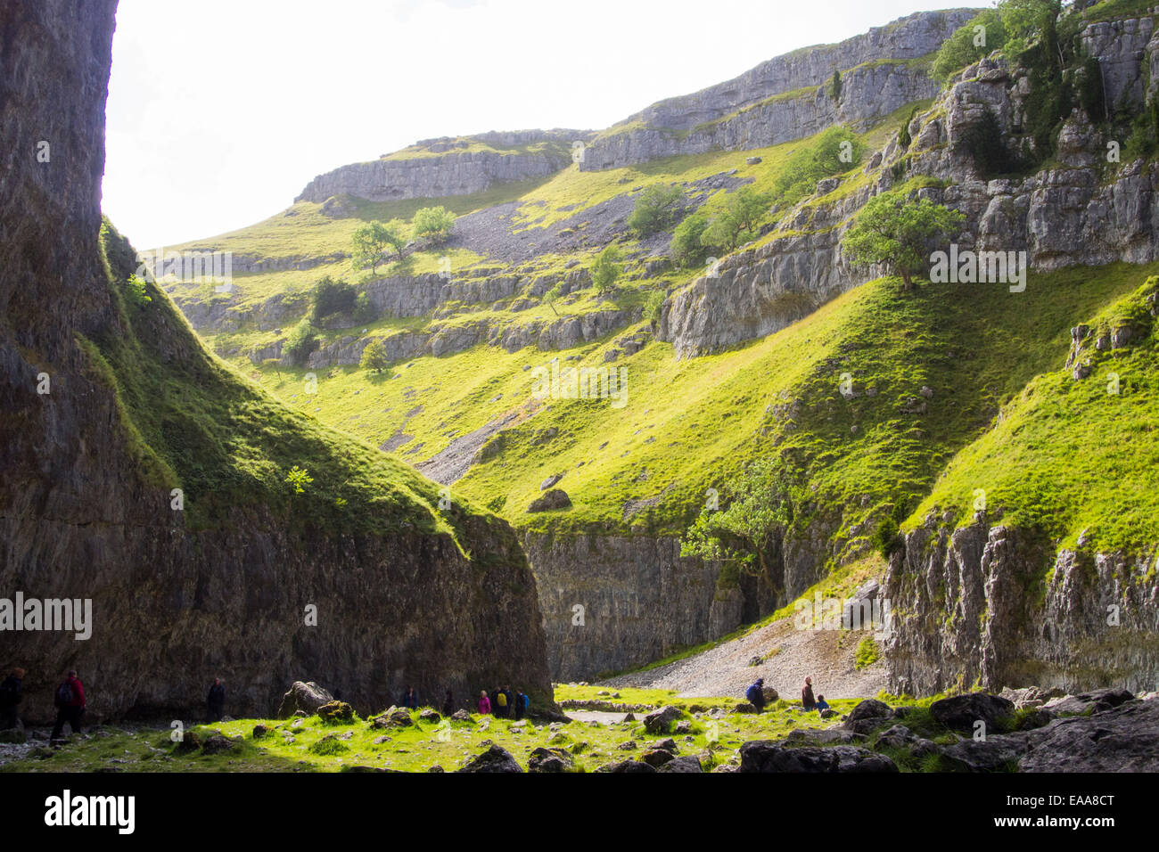 Goredale scar ancient collapsed cave hi-res stock photography and ...