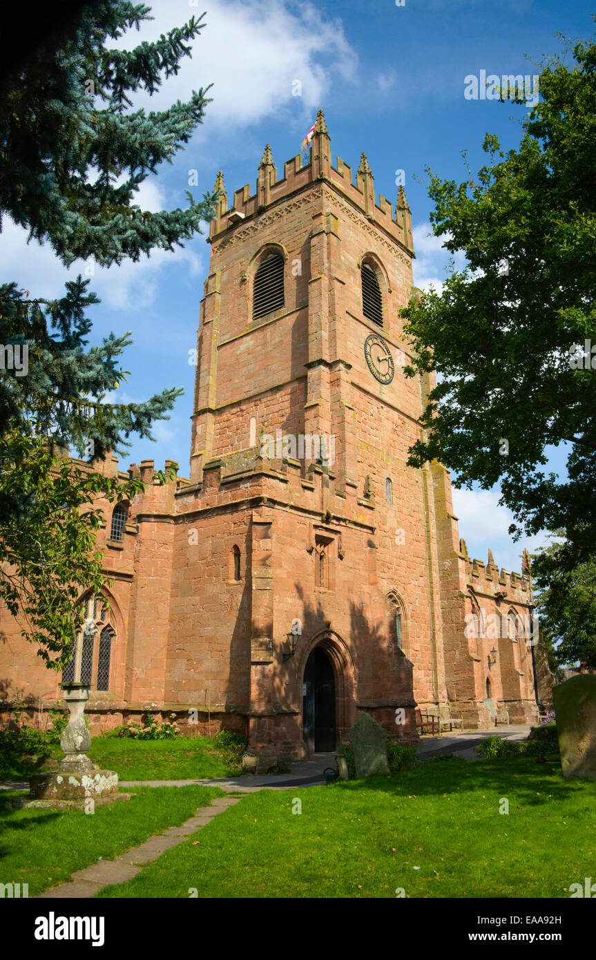 All Saints Church at Claverley, Shropshire, England Stock Photo - Alamy