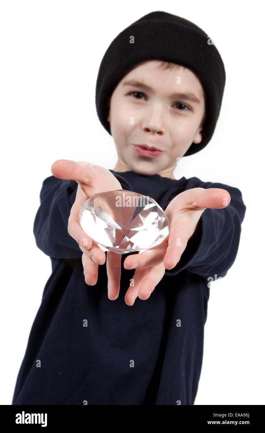 Little Diamond Robber or theft isolated on white Stock Photo - Alamy