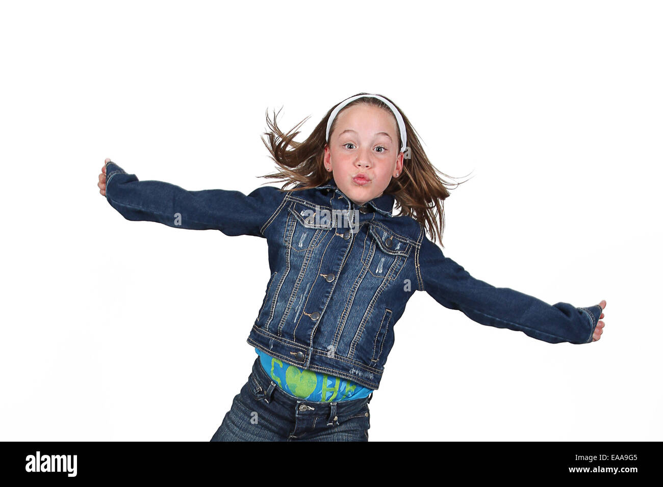 Jumping model hi-res stock photography and images - Alamy