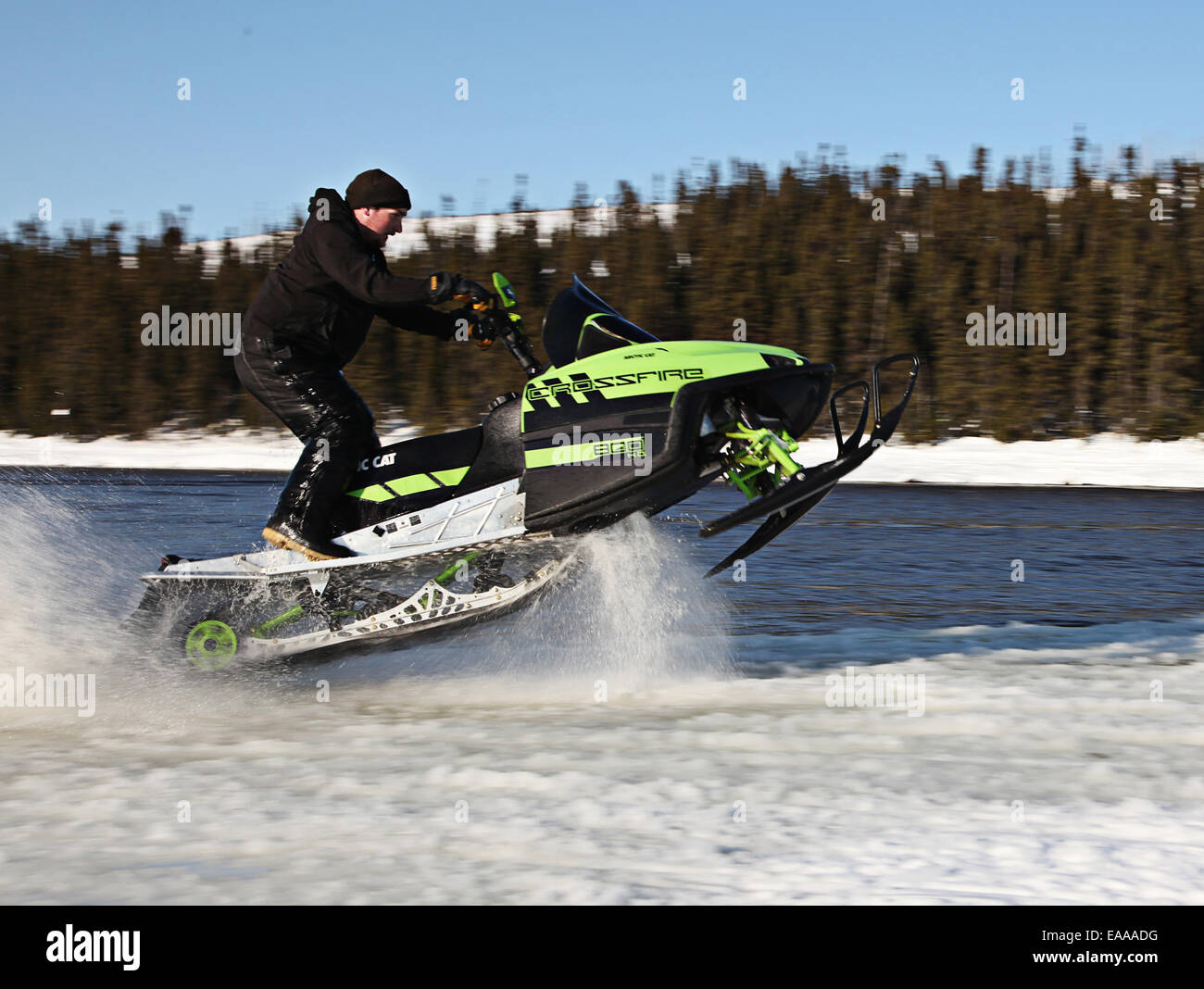Drive snowmobile hi-res stock photography and images - Alamy