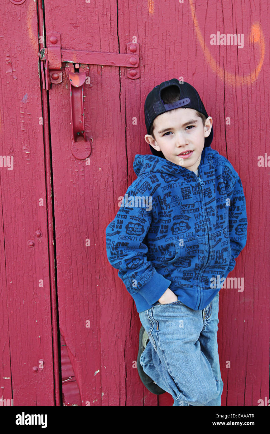 adorable background boy casual caucasian child childhood clean color ...