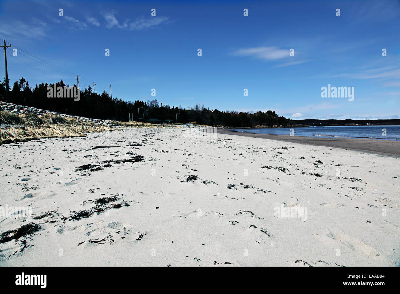 Beautiful sandy beach in rural newfoundland Stock Photo - Alamy