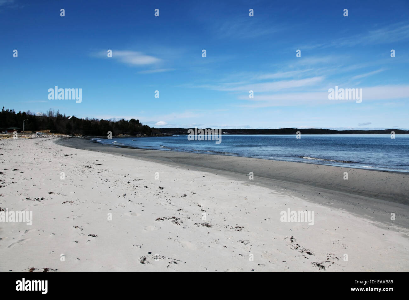 Beautiful sandy beach in rural newfoundland Stock Photo - Alamy