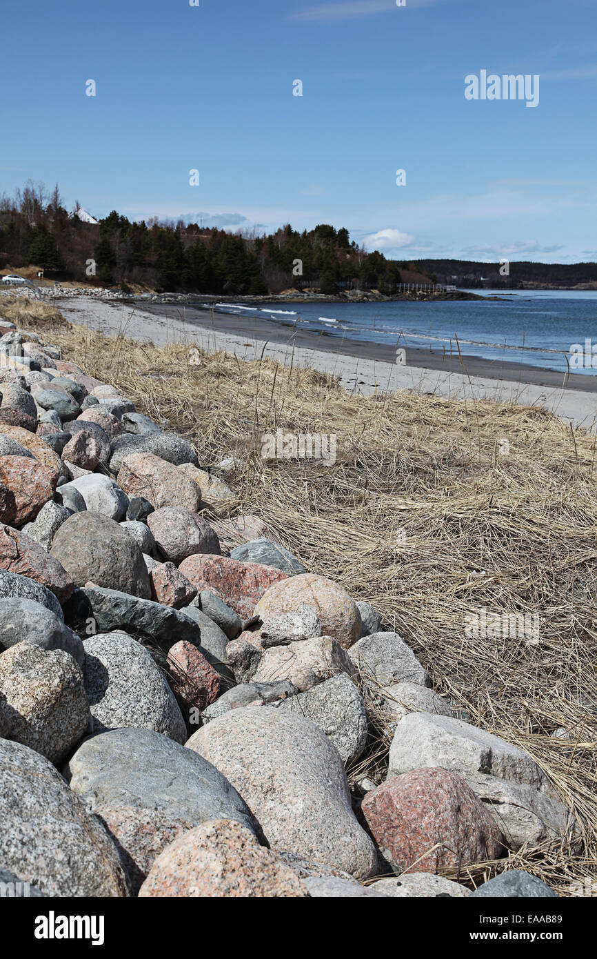 Beautiful sandy beach in rural newfoundland Stock Photo - Alamy