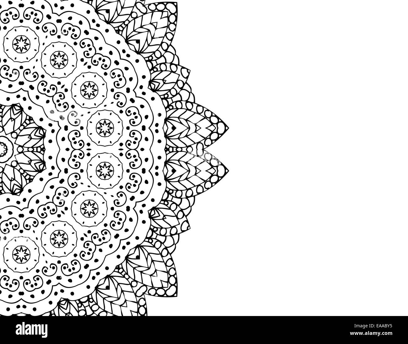 Abstract zentangle background Stock Photo - Alamy