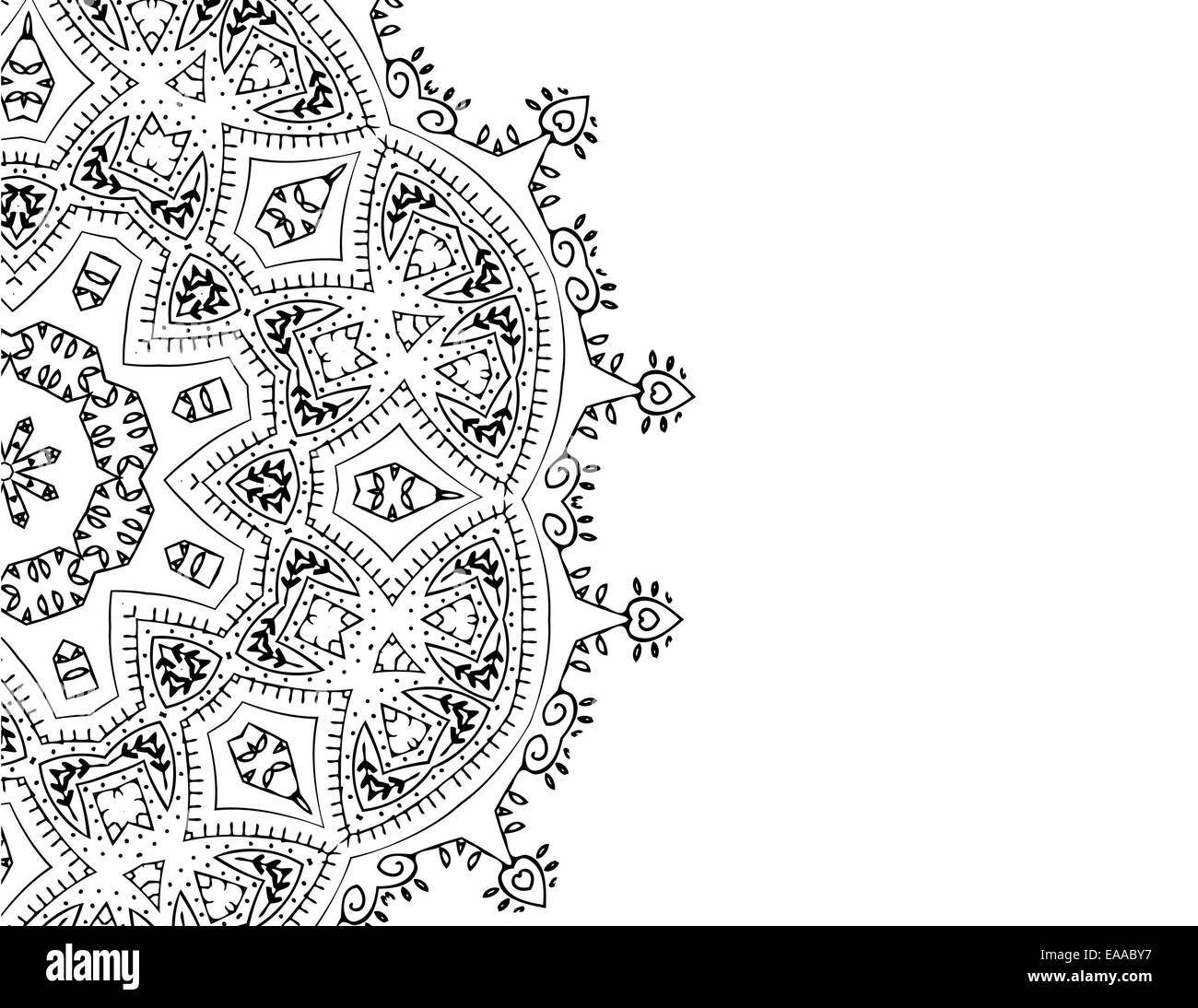 Abstract zentangle background Stock Photo - Alamy