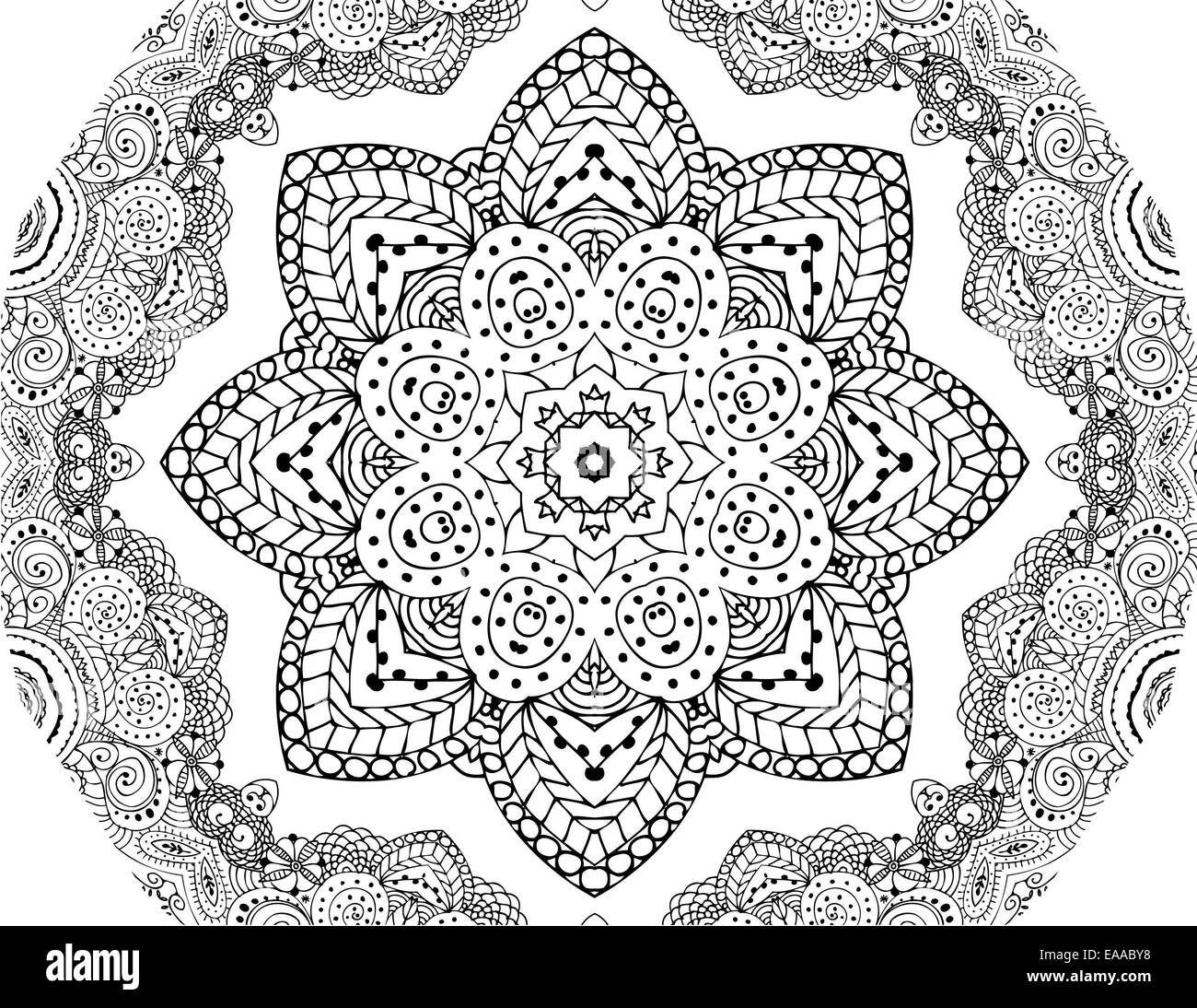 Abstract zentangle background Stock Photo - Alamy
