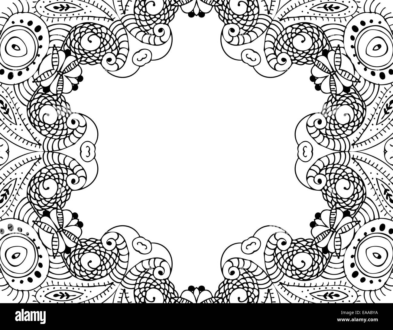 Abstract zentangle background Stock Photo - Alamy
