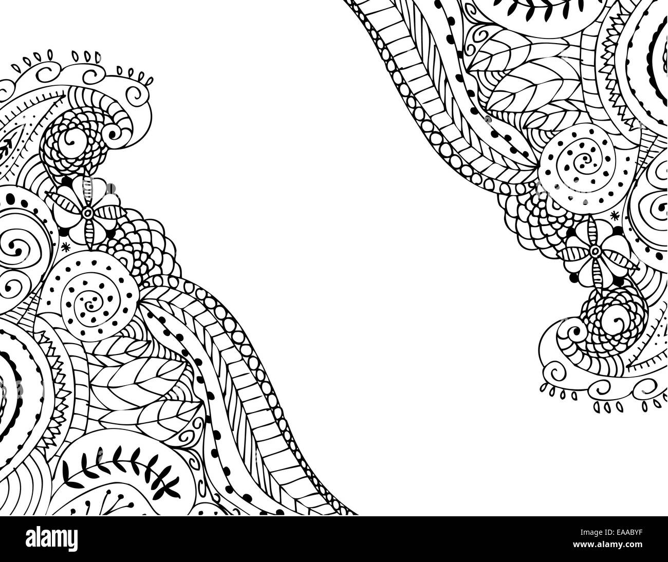 Abstract zentangle background Stock Photo - Alamy