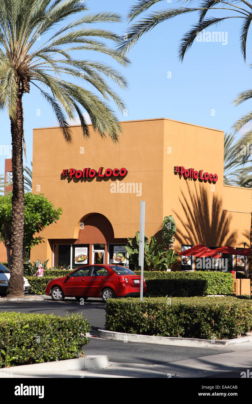 Exterior of an El Pollo Loco (The Crazy Chicken) Mexican fast food ...