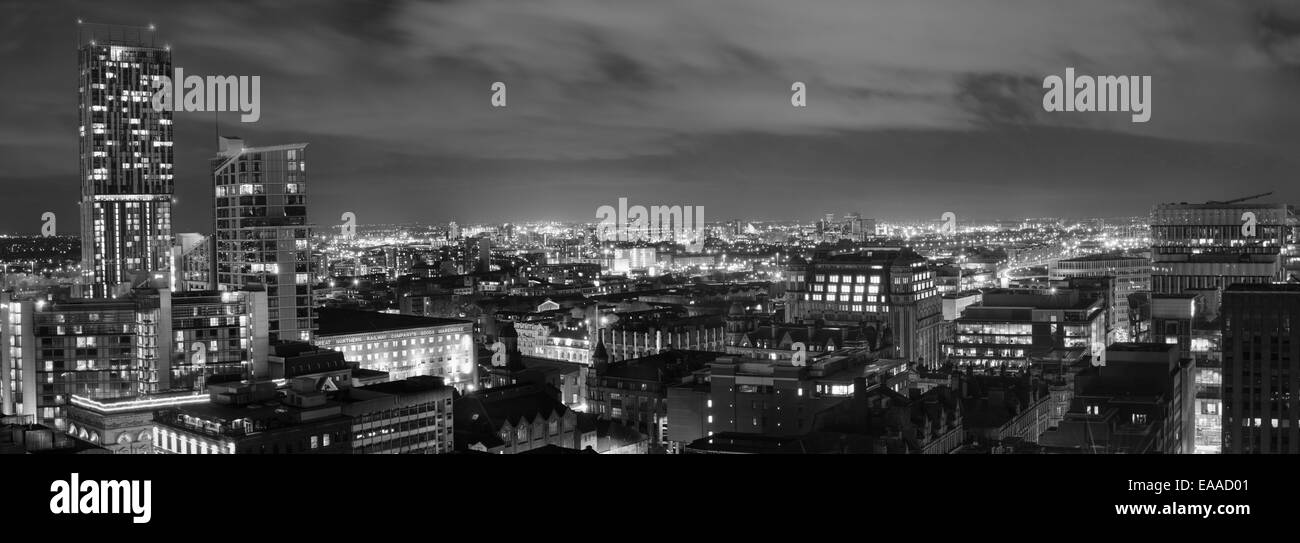Manchester at Night including Beetham Tower and Manchester Central ...