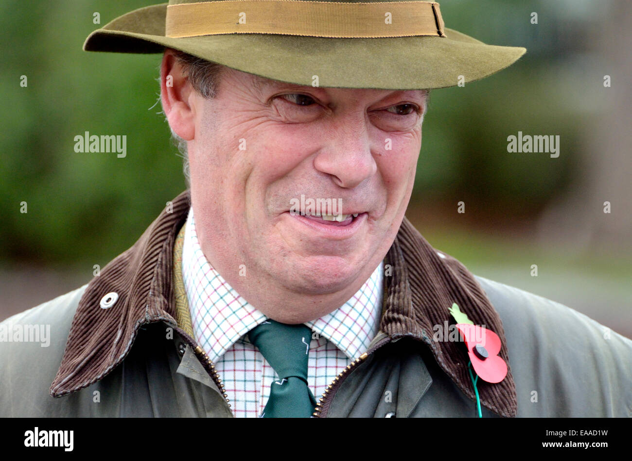 Nigel Farage MEP. Leader of UKIP, in Rochester campaigning before the ...