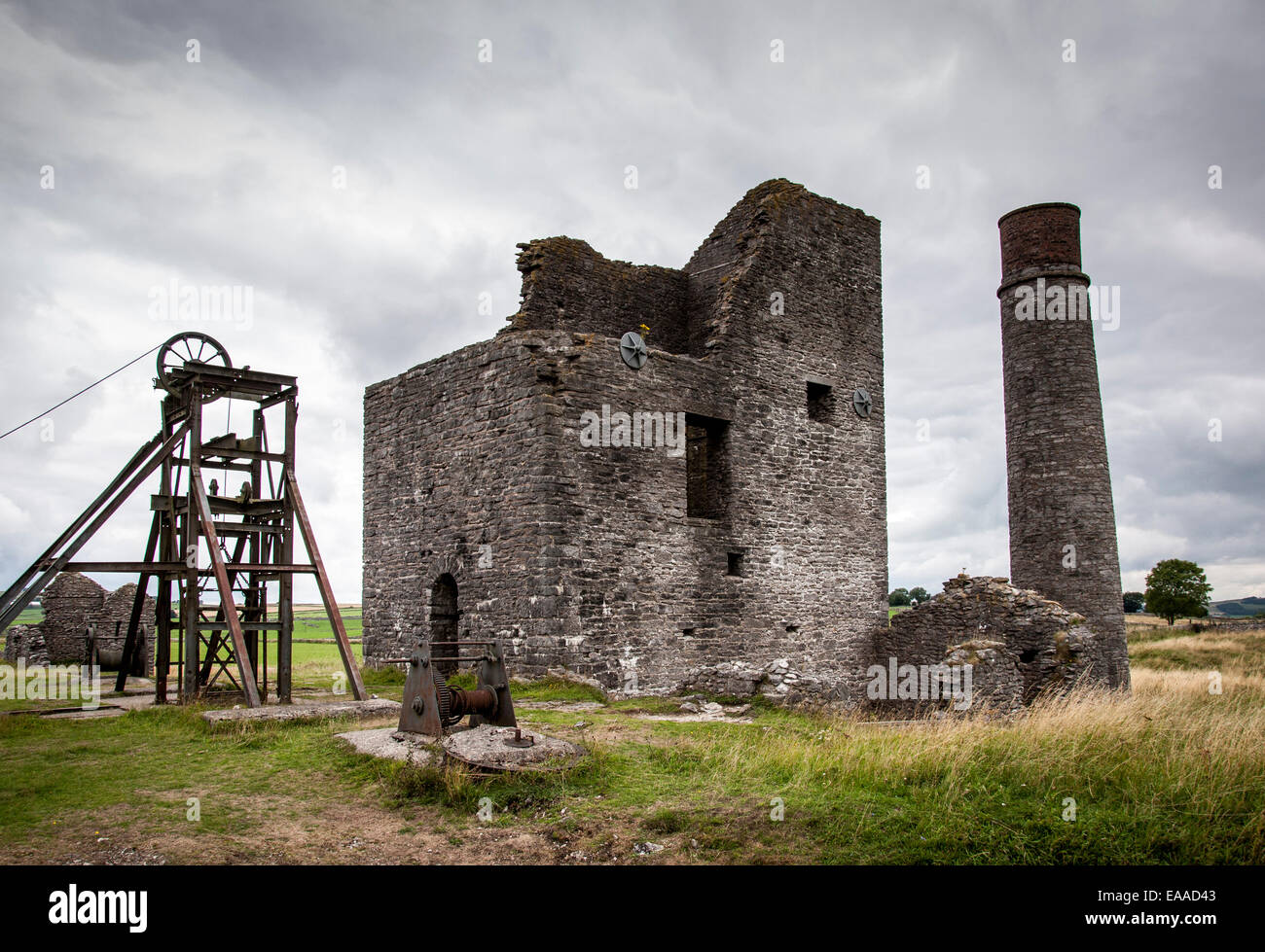 Magpie Mine a disused Lead mine near Sheldon in the Peak District ...