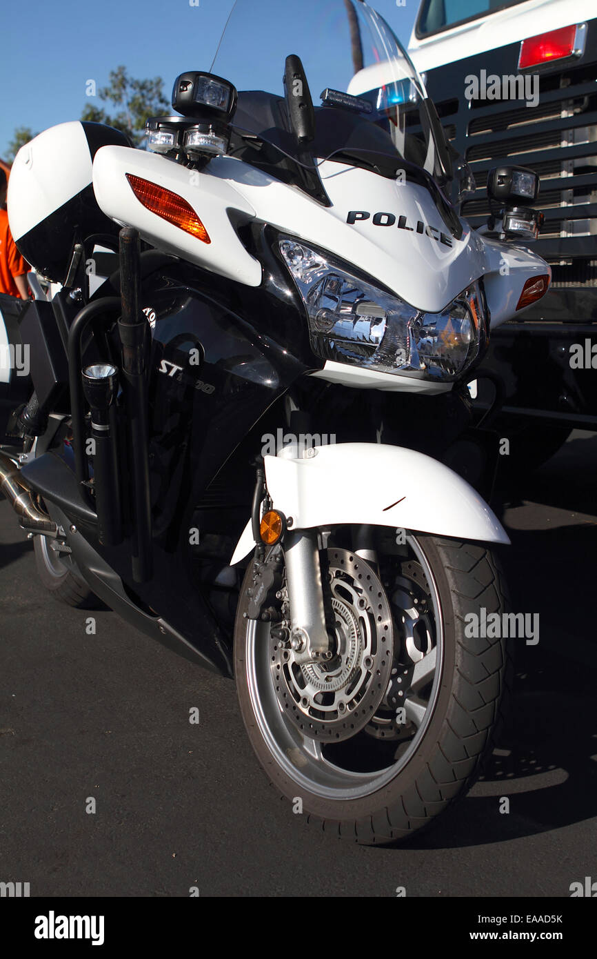 American police bike hi-res stock photography and images - Alamy