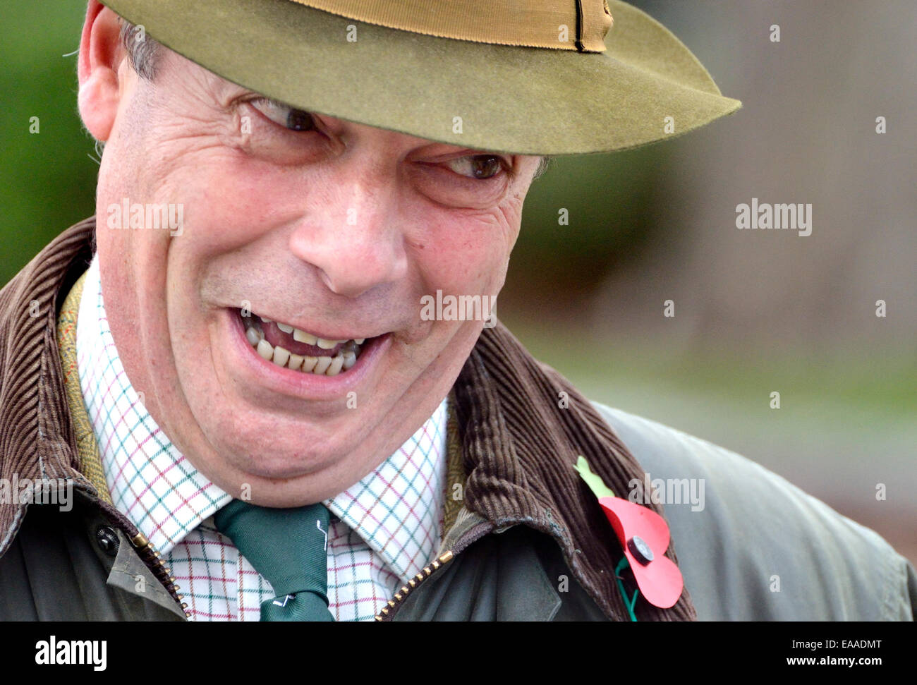 Nigel Farage MEP. Leader of UKIP, in Rochester campaigning before the ...