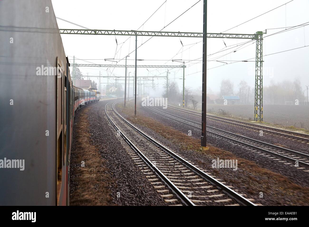 Commuter rail lines at two hi-res stock photography and images - Alamy
