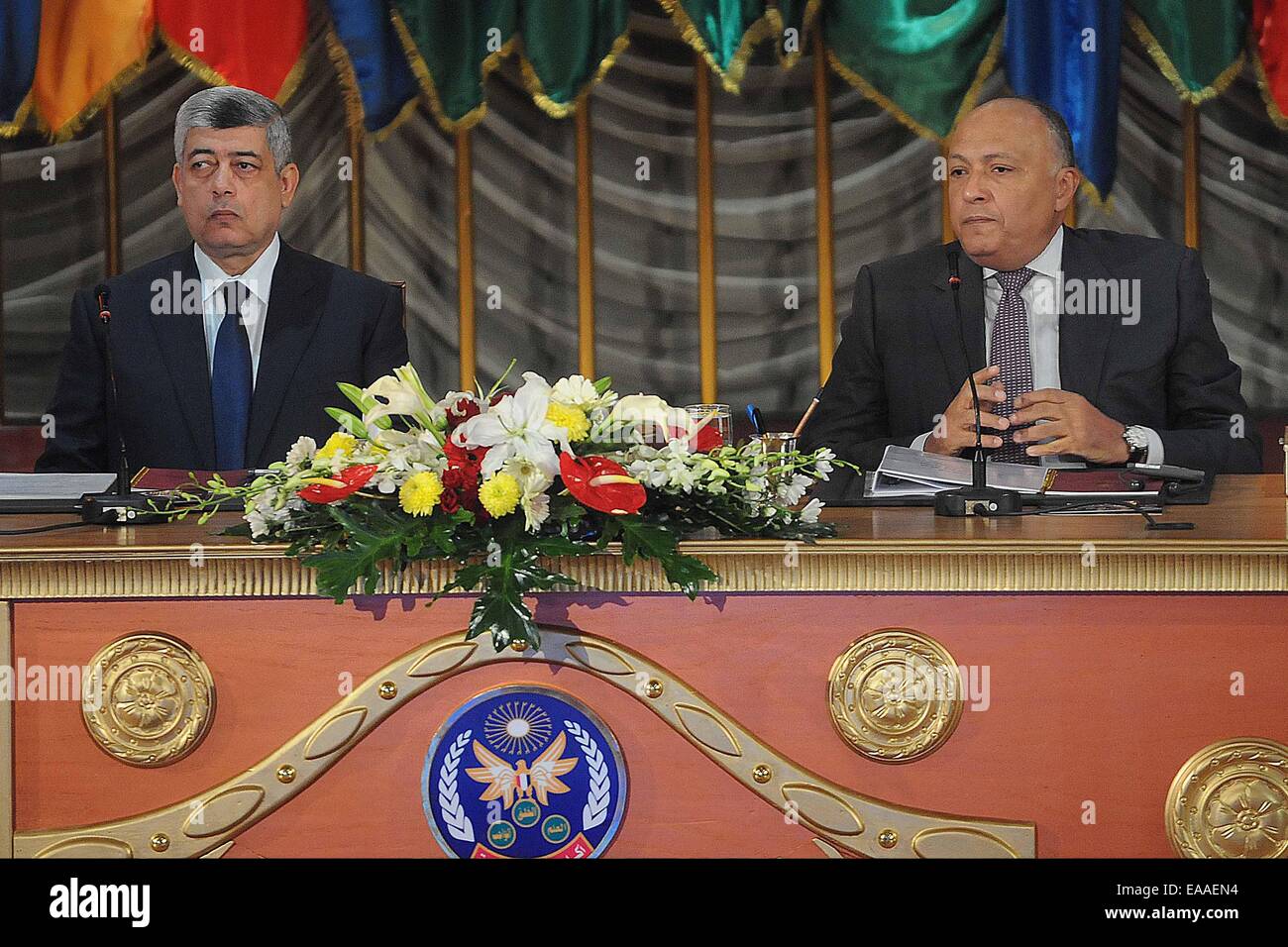 Cairo, Egypt. 10th Nov, 2014. Egyptian Interior Minister Mohamed ...