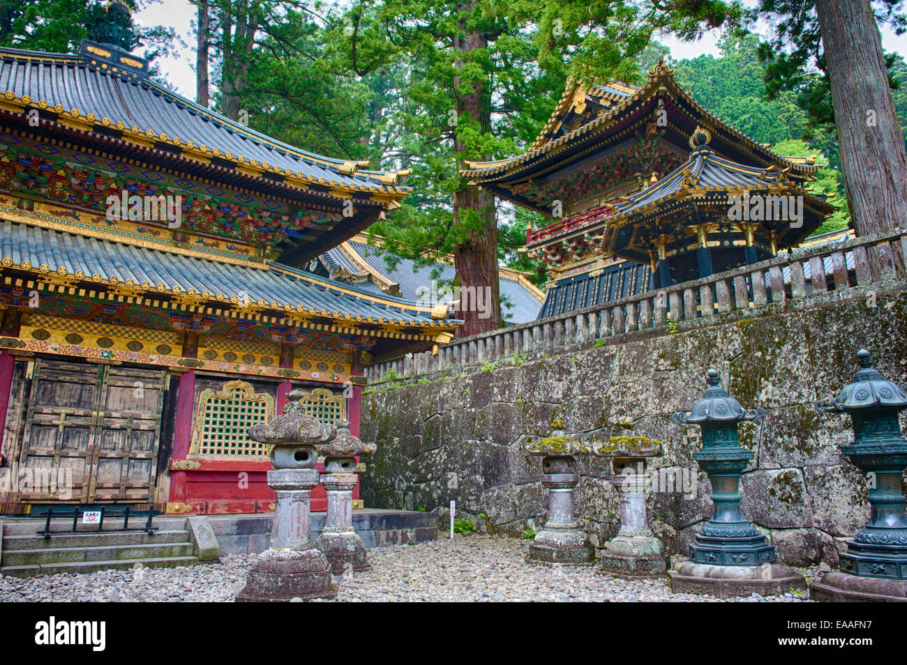 Nikko Toshogu shrine is a famous UNESCO shinto complex built in 17th ...