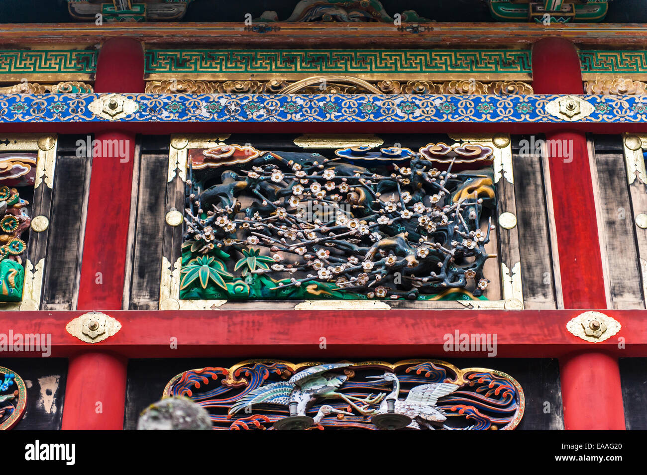 Carvings at Kairo, Toshogu Shrine, Nikko, Japan, UNESCO World Heritage ...