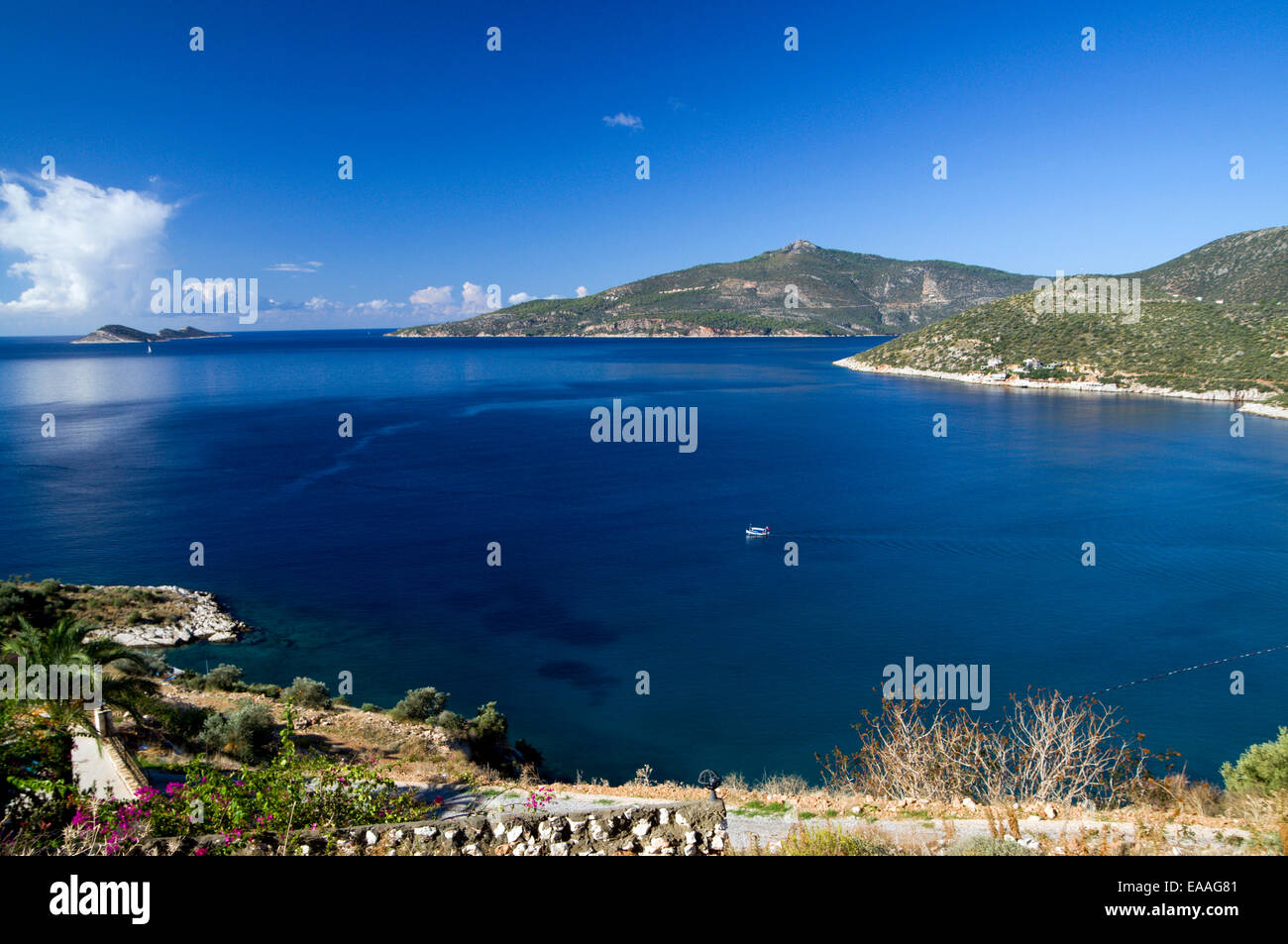 Kalkan Bay, Kalkan, Lycian Coast, Turkey, Asia Stock Photo - Alamy
