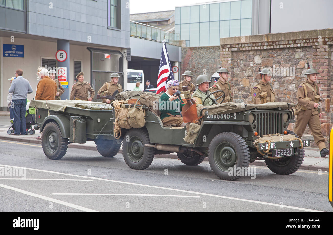 Liberation Day Parade at St Helier Jersey Stock Photo - Alamy