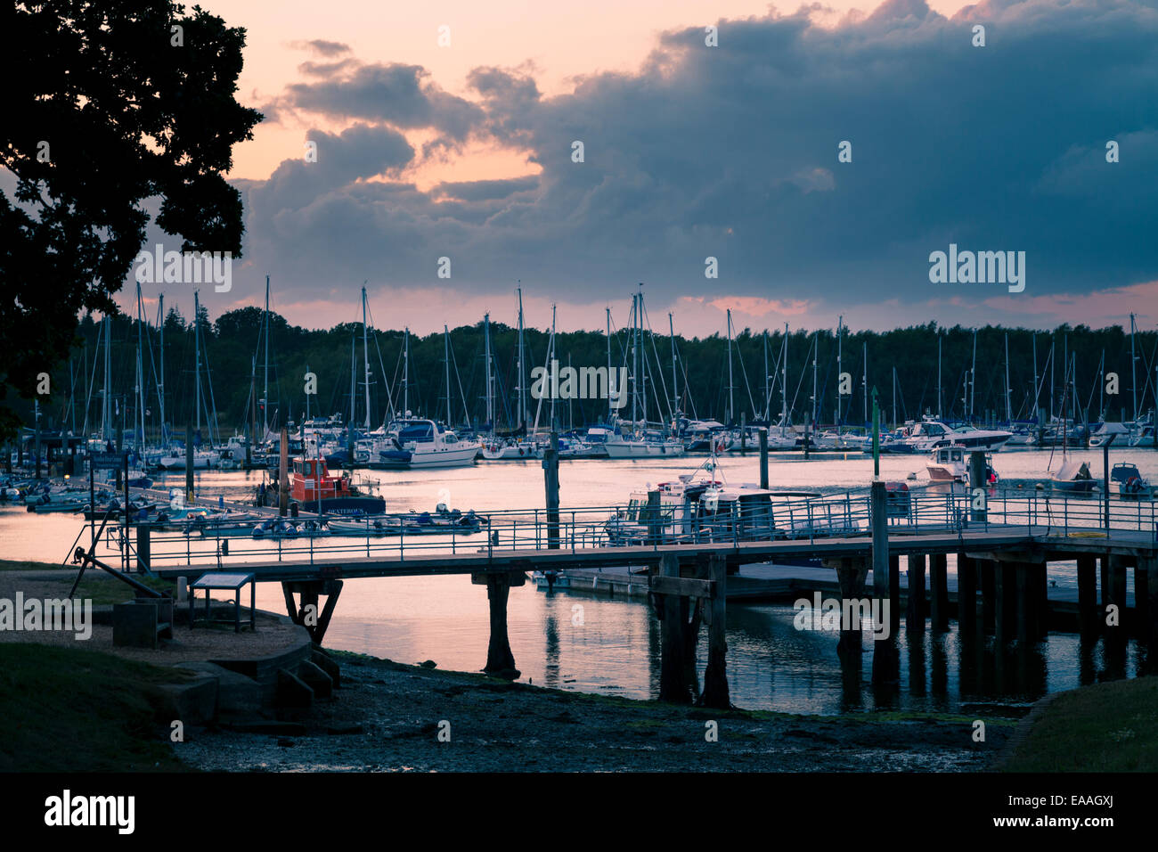 Beaulieu river marina bucklers hard hi-res stock photography and images ...