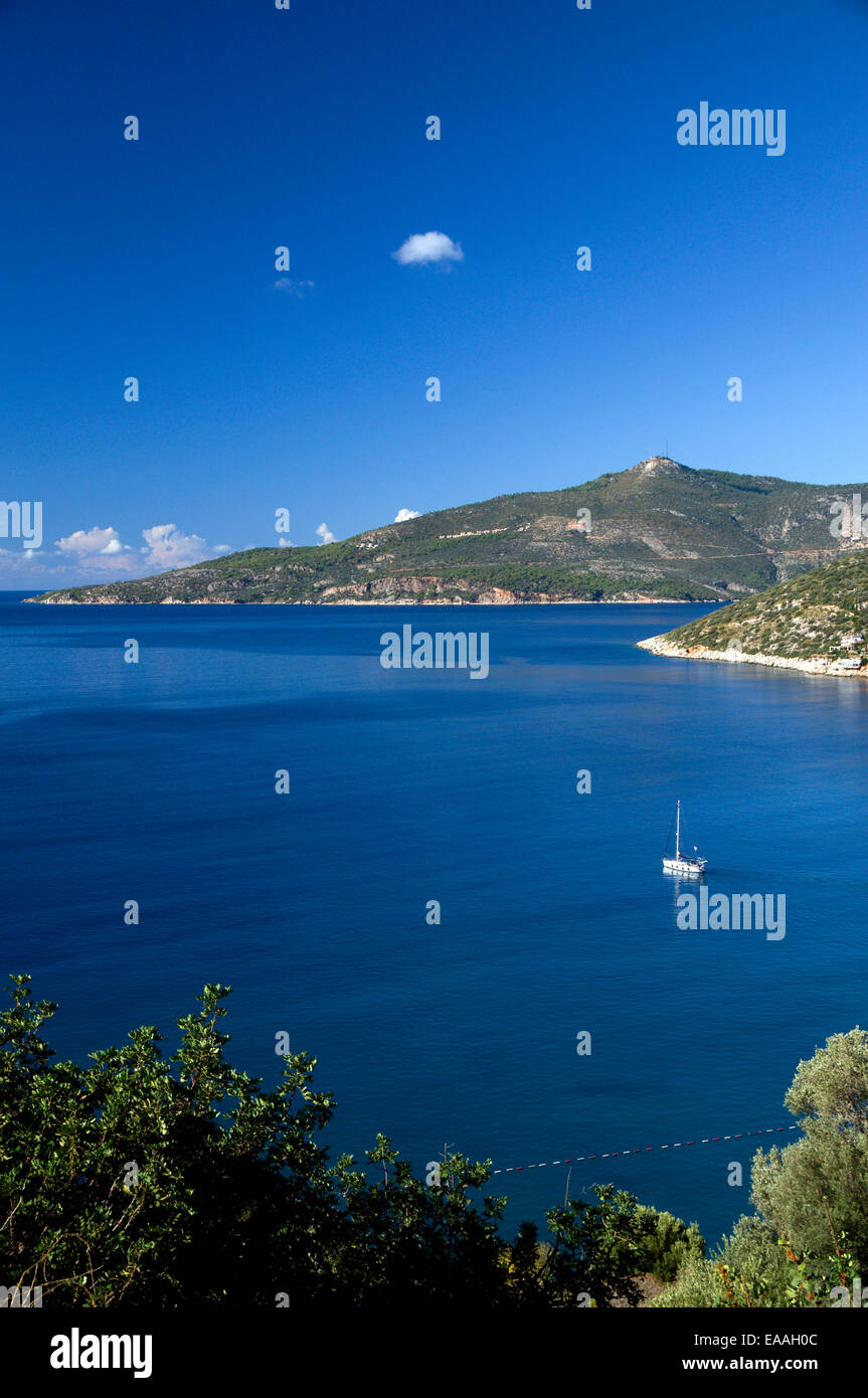 Kalkan Bay, Kalkan, Lycian Coast, Turkey, Asia Stock Photo - Alamy