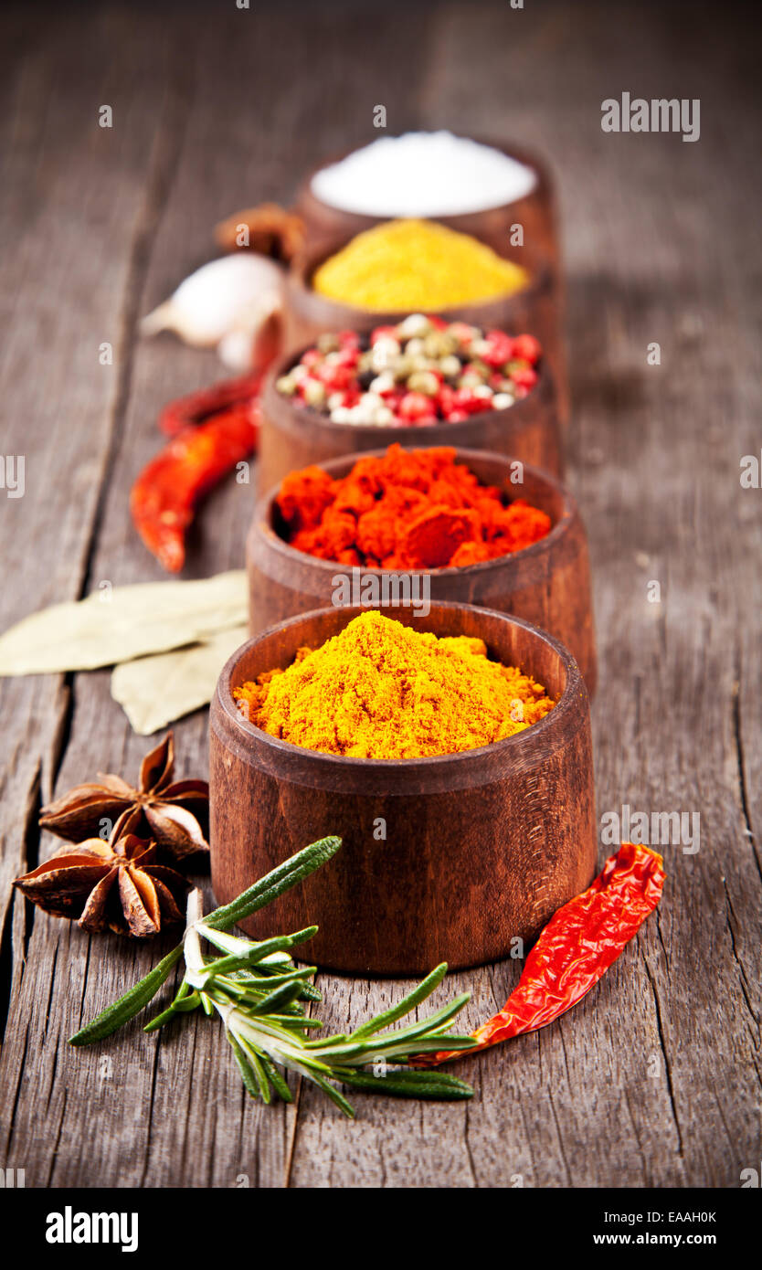 Different kind spices herbs hi-res stock photography and images - Alamy