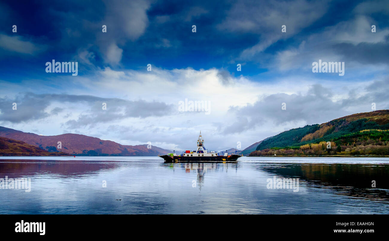 The Corran Ferry at Loch Linnhe Highlands of Scotland Stock Photo - Alamy