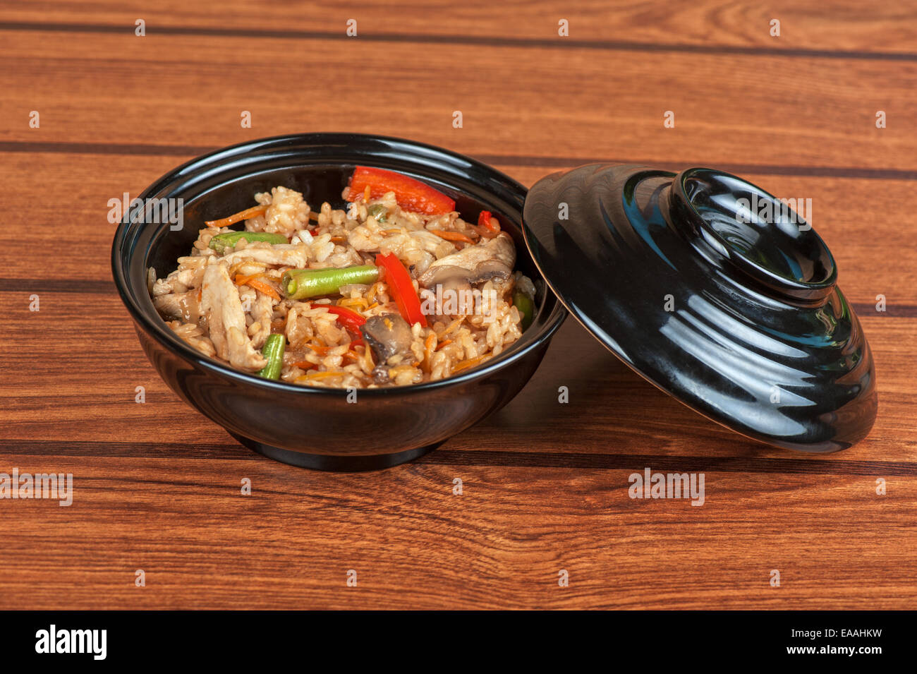 Rice chicken vegetable Stock Photo - Alamy