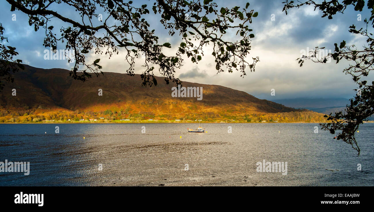 Looking over Loch Linnhe at Fort William Scotland Stock Photo - Alamy