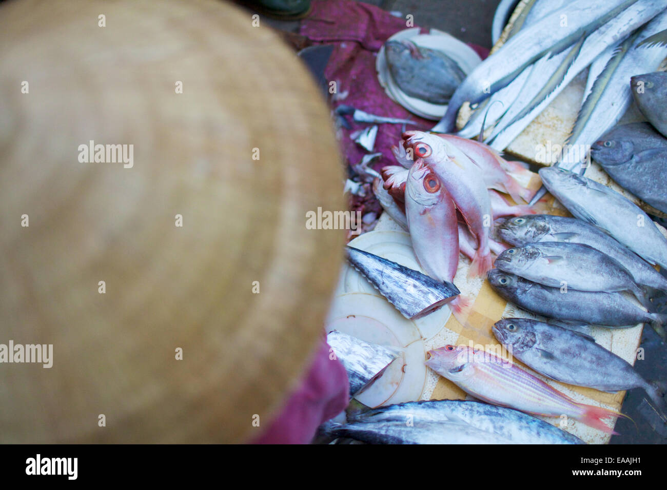 Person selling fish hi-res stock photography and images - Alamy