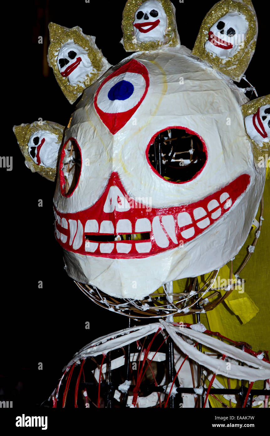 Large unusual character taking part in the Samhuinn Fire Festival in ...
