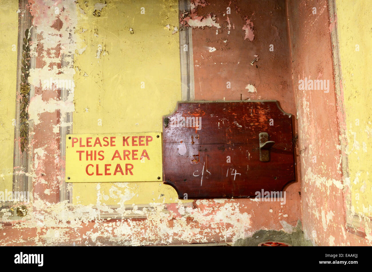 old sign at alexandra palace london n22 victorian theatre Stock Photo ...